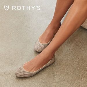 Rothy's | Shoes | Rothys Limited Ed Square Toe Metallic Multi Flat ...